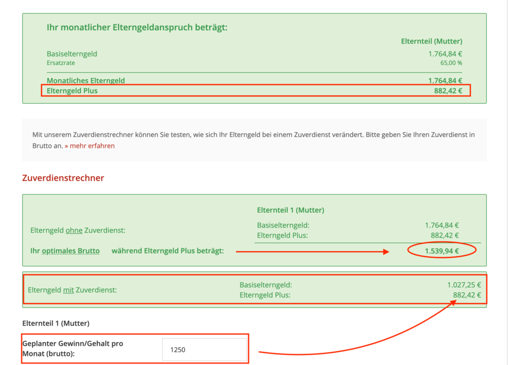 Elterngeld Plus 2025: Berechnung Beispiele Antrag