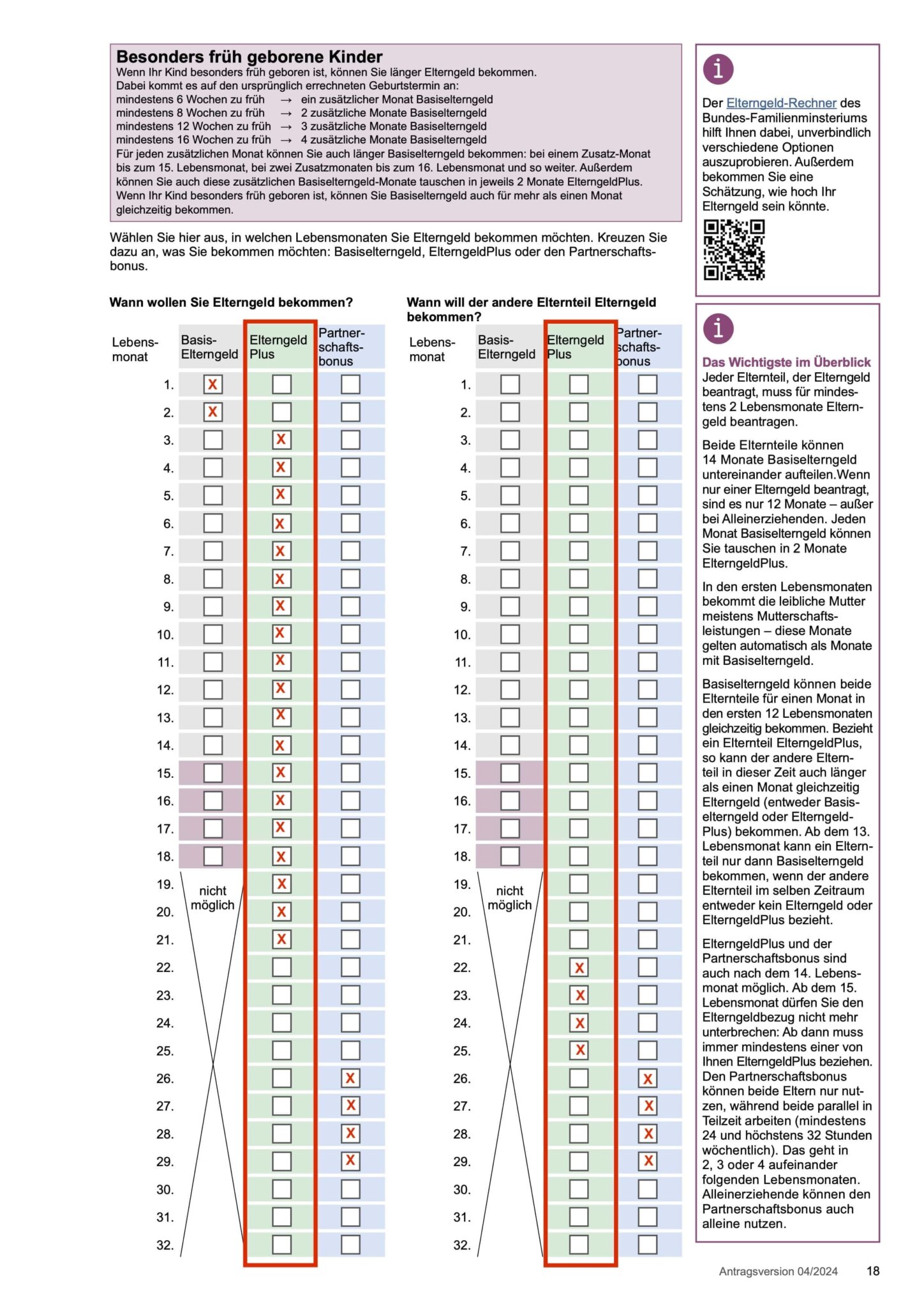 Elterngeld Plus 2025: Berechnung Beispiele Antrag